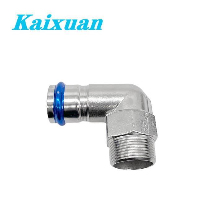 China 90° Male Short Elbow V-Contour Press Fittings factory and ...